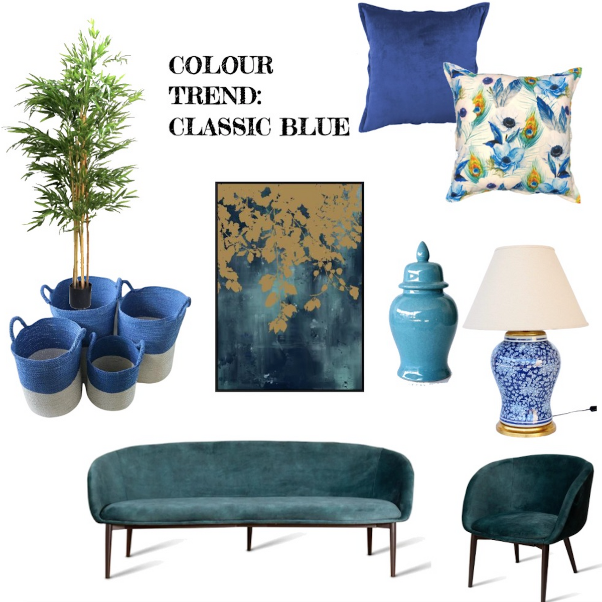 Look Book - Blue, the Colour of Peace and Tranquility – NetDécor