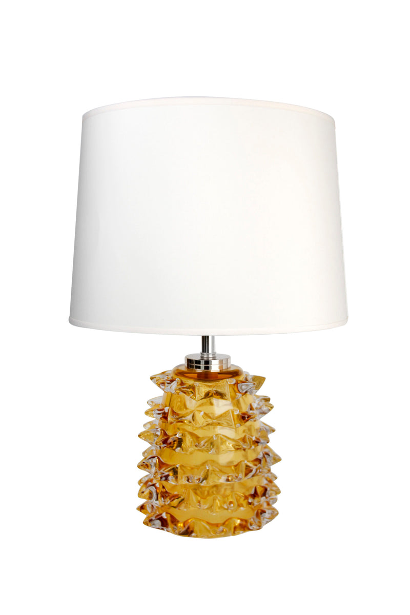 Glacier Amber Lamp with shade – NetDécor