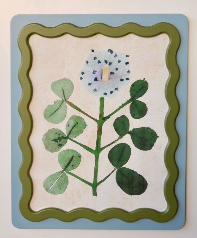 Blue & Green Scallop Flower Picture 4 – NetDécor