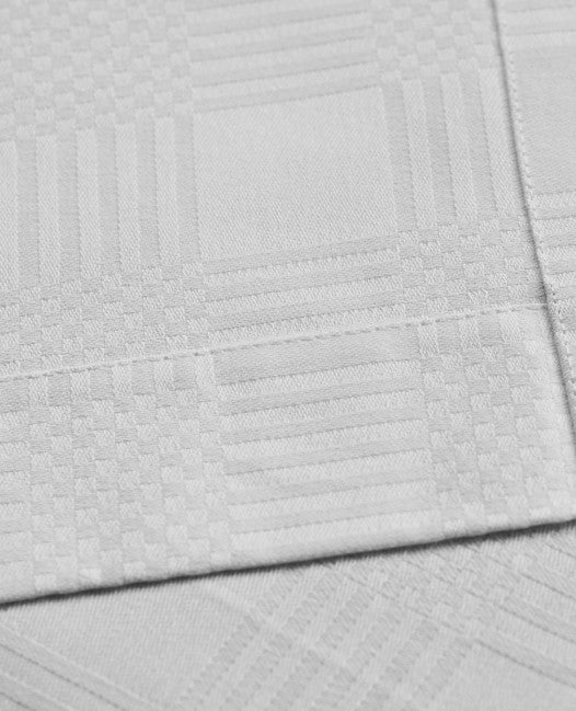 Check Damask Rectangular Table Cloth 180cm x 320cm
