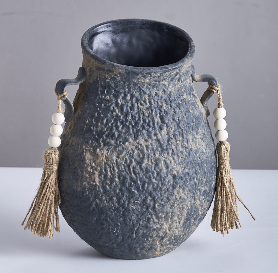 Buffalo Grey Ceramic Vase – NetDécor