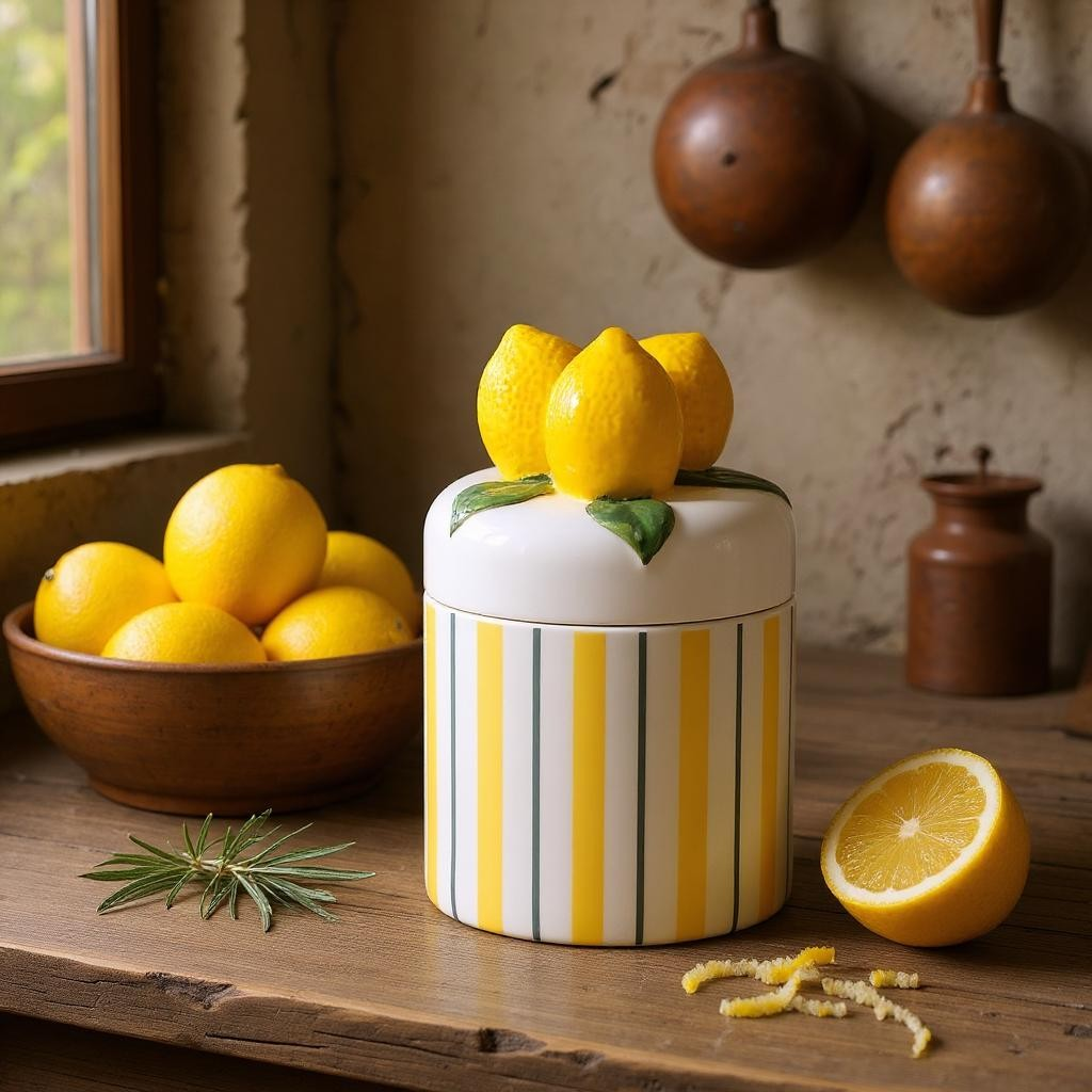 Citrus Cannister - Lemon – NetDécor