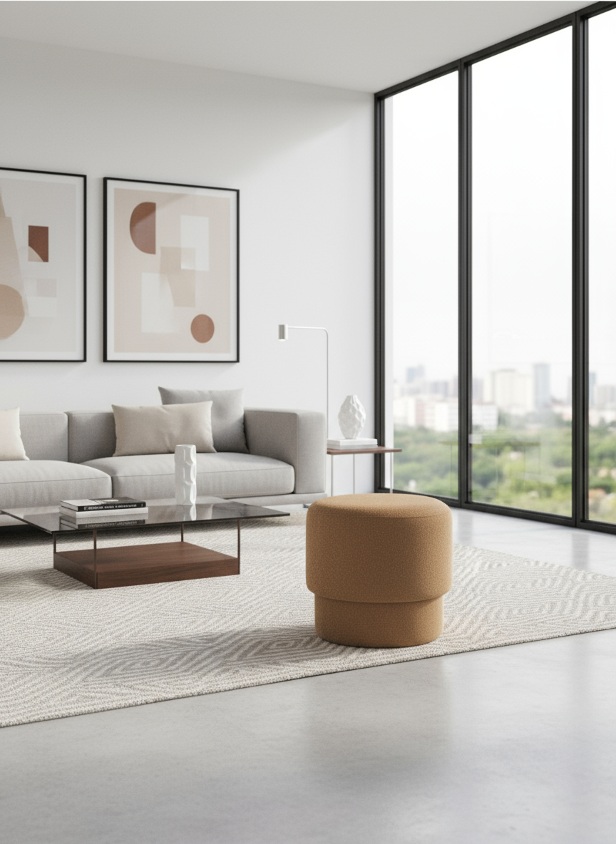 Conga Ottoman Medium in Java Masala – NetDécor