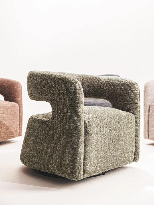 Dolce Vita Swivel Chair - Reflecting Kelp – NetDécor